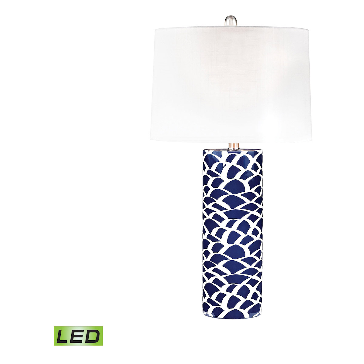 TrulyCoastal 30196-NBL Reine 28 inch 9.5 watt Navy Table Lamp Portable ...